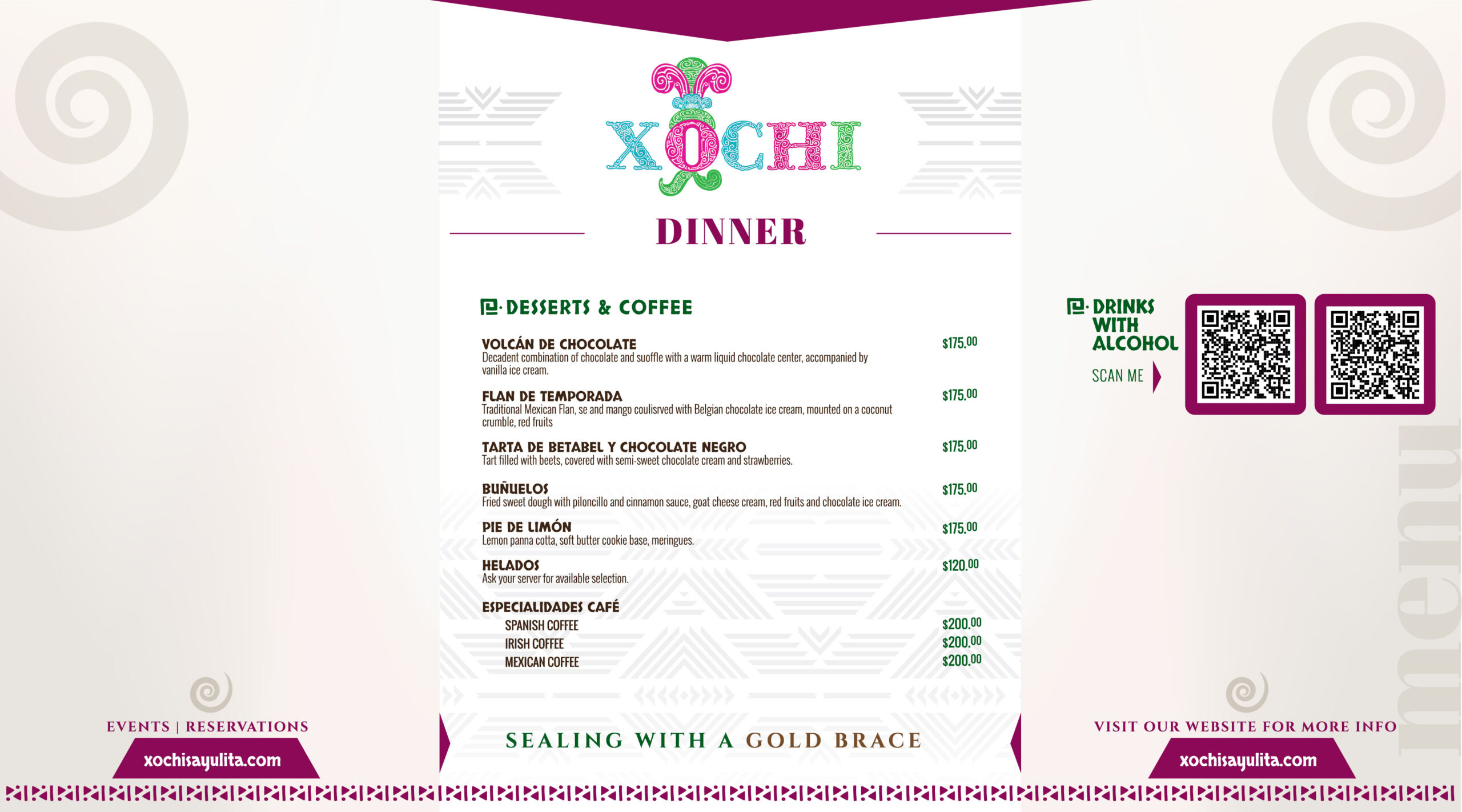 Our Menu – Xochi